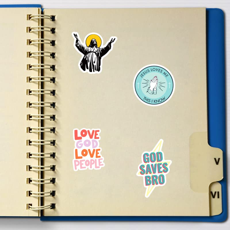 100Pcs Biblical Faith Sticker Pack, Inspirational Christian Jesus ...