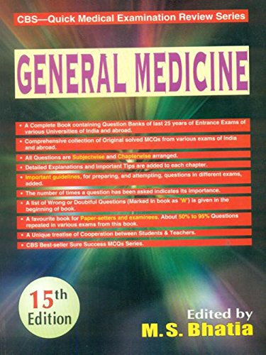 Buy GENERAL MEDICINE 15ED (CBS QUICK MEDICAL EXAMINATION REVIEW SERIES ...