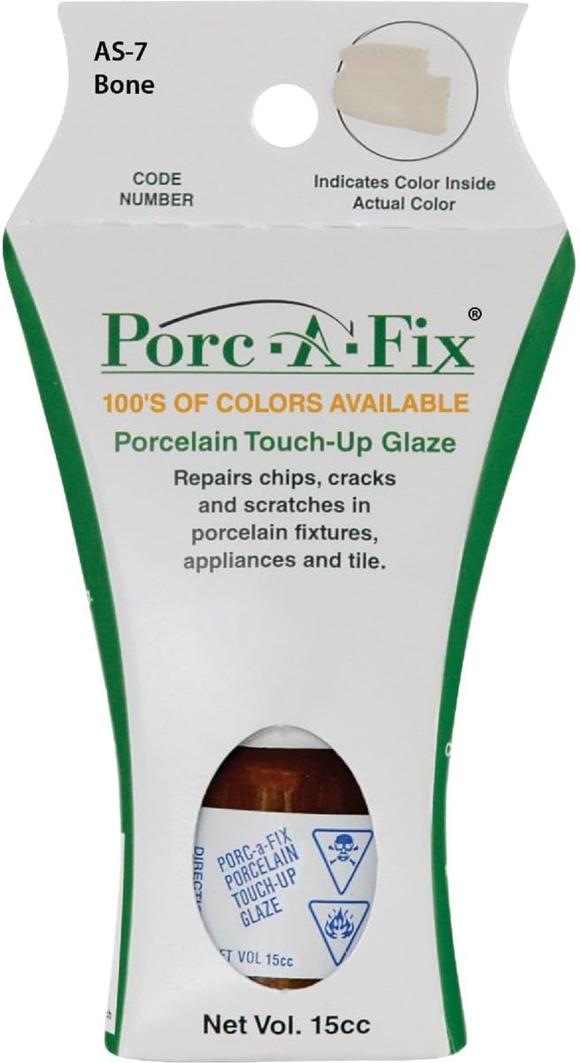 PORC-A-FIX KK-46V KK-46 Porcelain Touch-Up Glaze, Kohler Biscuit-289586 ...