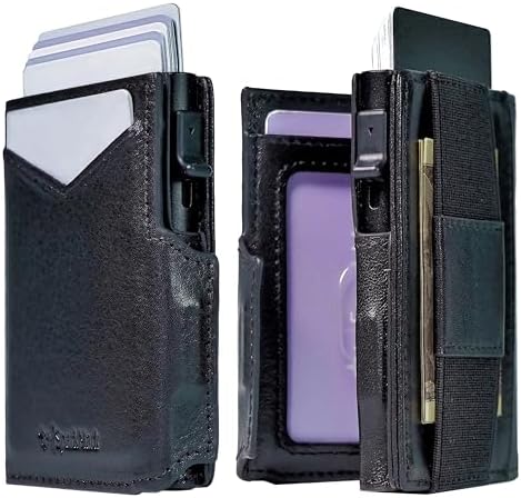 Amazon.com: SparkMark Slim Bifold Pop Up Wallets for Men & Women - RFID ...