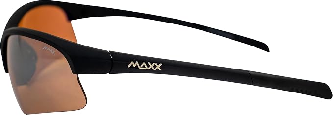Amazon.com: Maxx Sunglasses TR90 Maxx Domain HD Black Amber Lens ...