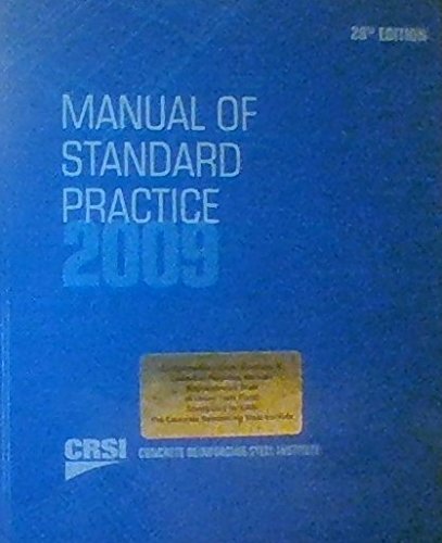 Manual of Standard Practice, Hard Cover: CRSI: Amazon.com: Books