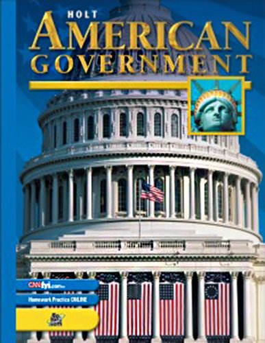 Holt American Government - Chapter Tests with Answer Key 0030666384 ...