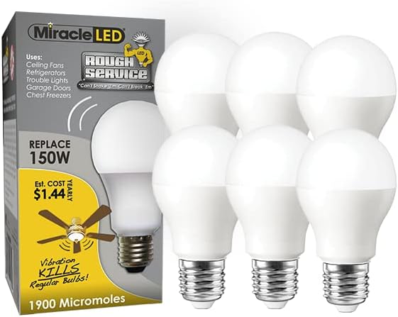 Amazon.com: Miracle LED Rough Service 100W Replacement LED Garage Door ...