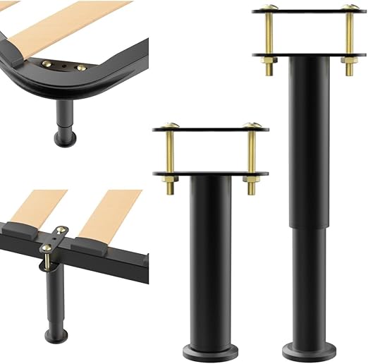 Amazon.com: Bed Support Legs Metal Legs Adjustable Height Bed Frame ...