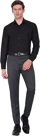 Jack and Jini Formal Dress Pant for Men. Regular Fit, Non Pleated ...