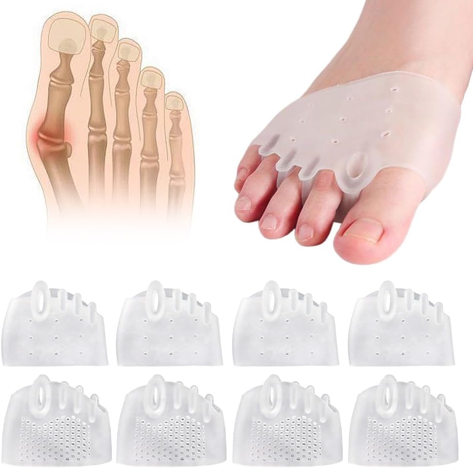 Amazon.com : Hyggear Silicone Toe Separators for Women,4 Pairs Silicone ...