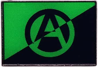 Amazon.com: Eco Anarchist Flag Green Black Anarchism Environmental ...