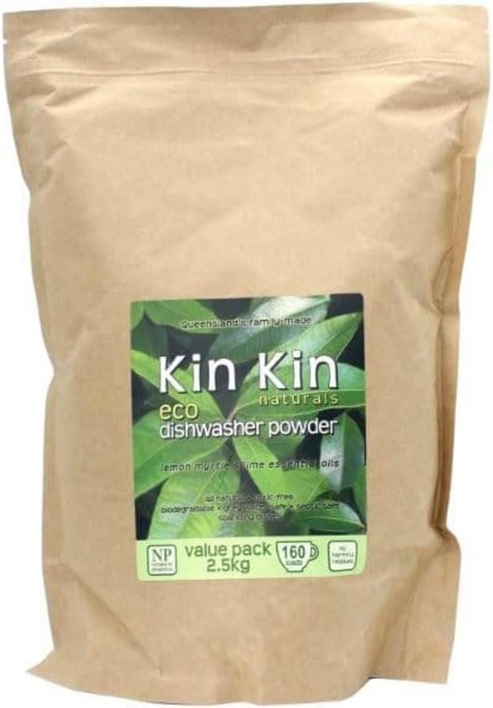 Kin Kin Naturals Lemon myrtle and Lime Essential Oil Dishwasher Powder ...