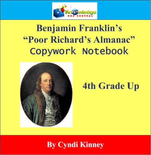 Ben Franklin's Poor Richard's Richards Almanac Copywork Notebook (4 ...