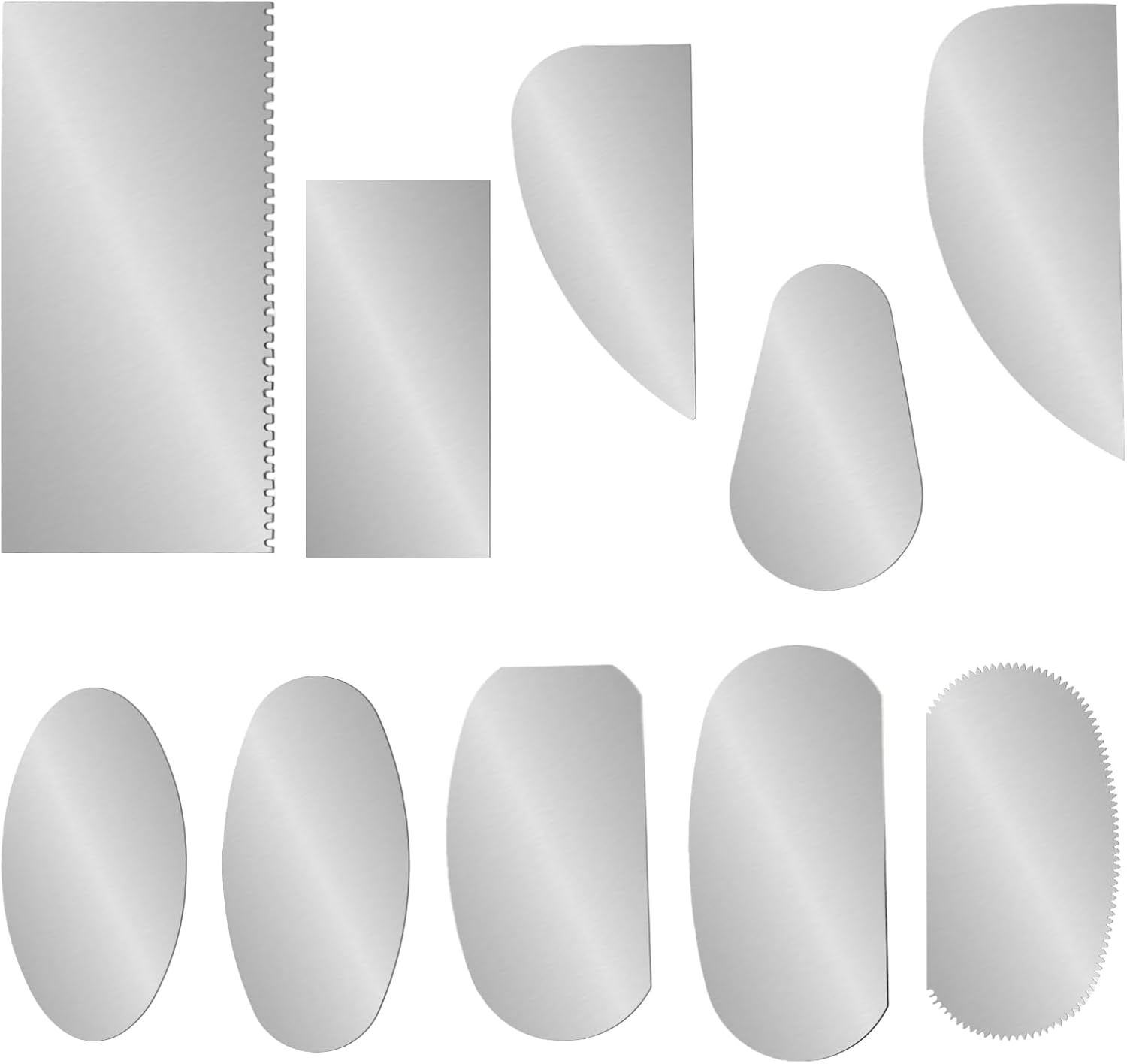 Amazon.com: 10 Pcs Steel Pottery Tools Clay Ribs Stainless Steel ...