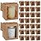Amazon.com: ReliThick 50 Set Candle Gift Box Transparent Gift Packaging ...