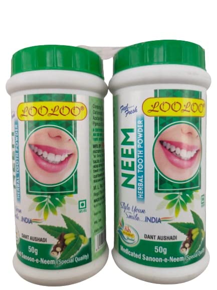 Buy URJUWANI LOOLOO herabl Neem tooth powder for dental care (50gm pack ...