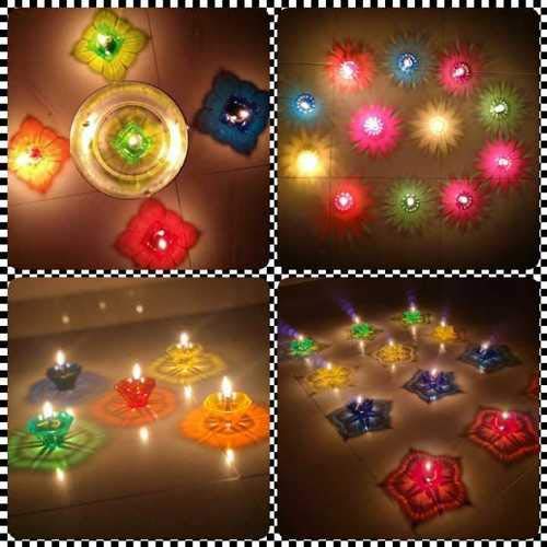 Buy Happy2Buy 3D Reflection Diya (दिया) | Floating Diya | Deepak ...