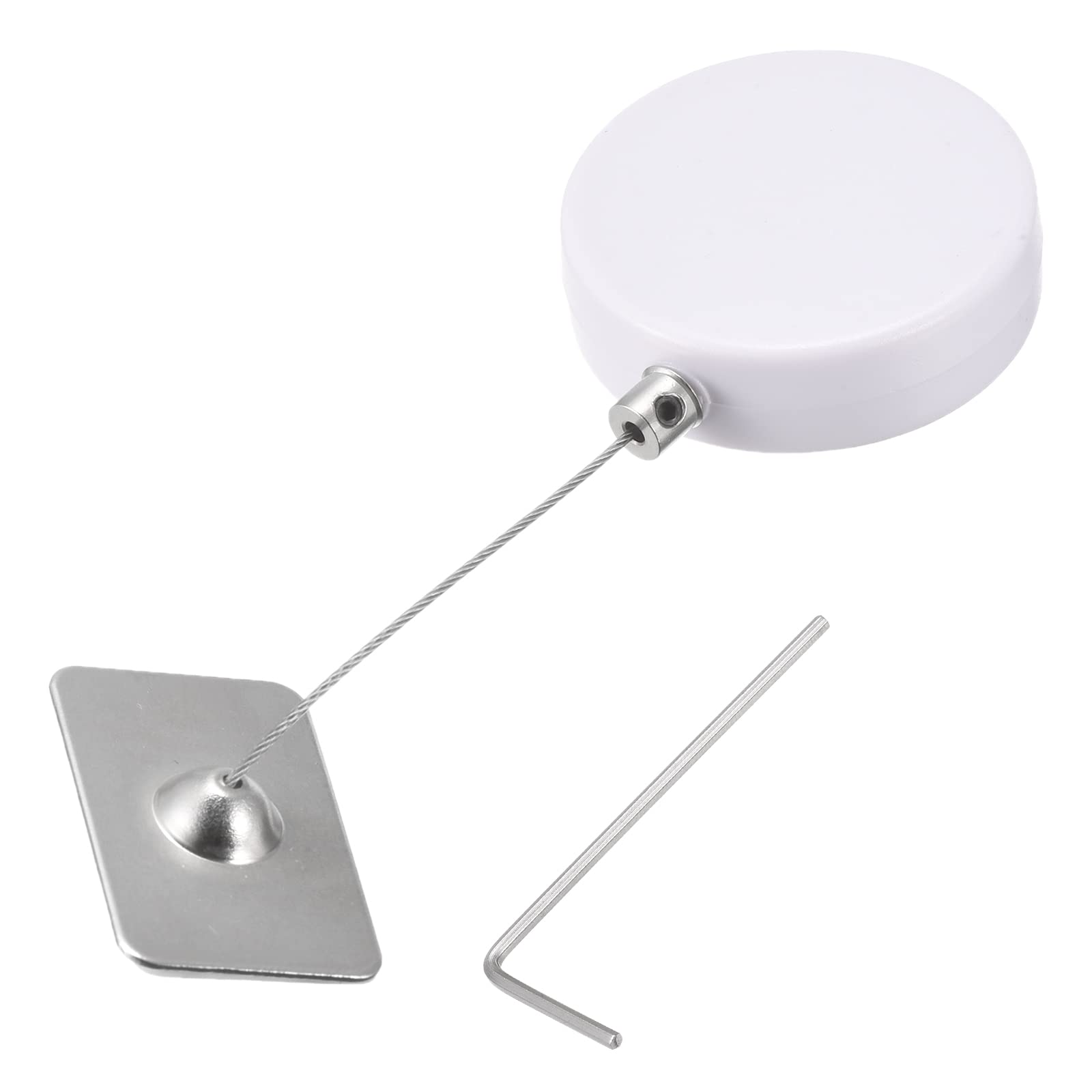 MECCANIXITY Retractable Cable Lock with Double-Sided Adhesive, Remote ...