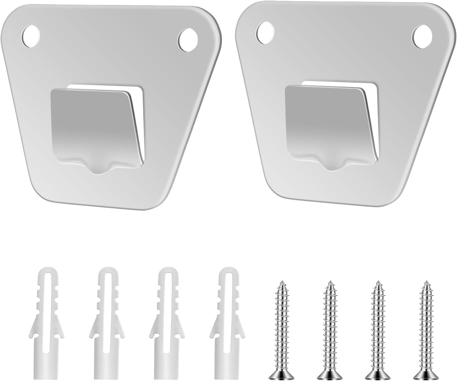 Amazon.com: Alamic Wall Fan Mounting Brackets - 2 Pack, Silver, Steel ...