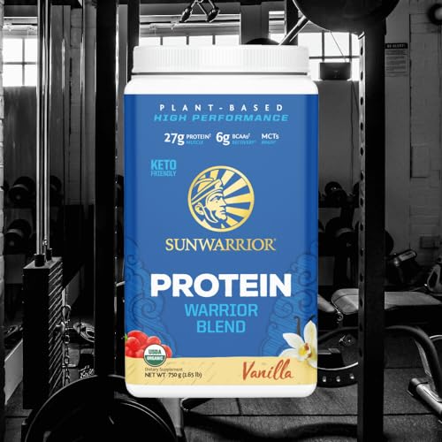 Sunwarrior Warrior Blend - Organic Vegan Plant Protein Powder with ...