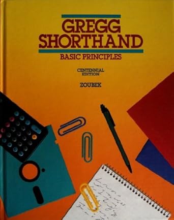 Amazon.com: Gregg Shorthand Basic Principles: 9780070736641: Zoubek ...