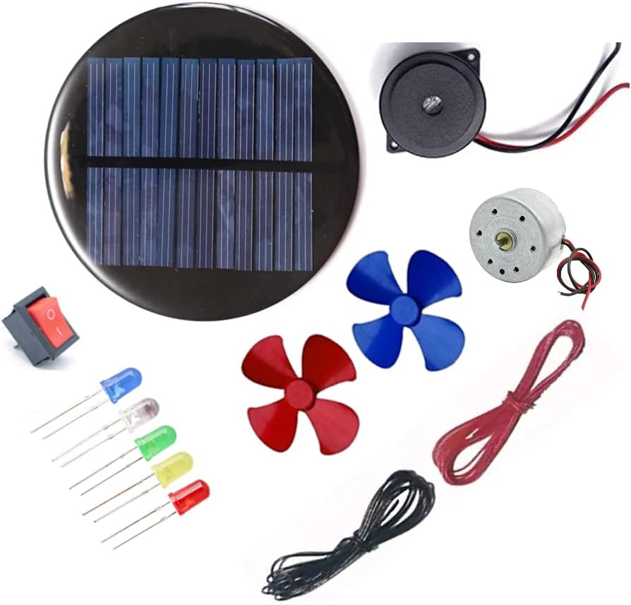 Electronic Spices Solar for DIY, Solar Panel 6v- 100 mah, 70mm*70mm ...