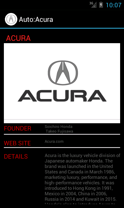 Auto : Acura - App on Amazon Appstore