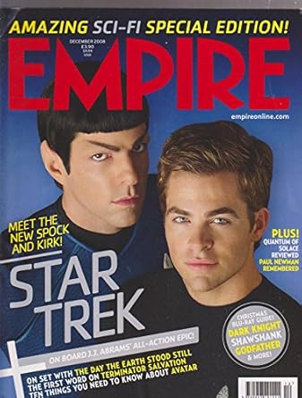 EMPIRE FILM MAGAZINE No 234 December 2008 Star Trek. RARE! Sci-Fi Issue ...