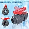 Amazon.com: PVC Union Ball Valve, 1" Inch (DN25) True Union Full Flow Ball Valve with ASTM EPDM ...
