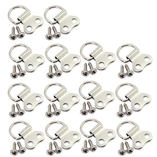 OCR D Ring Picture Photo Wall Bracket Frame Hangers, Heavy Duty Double ...