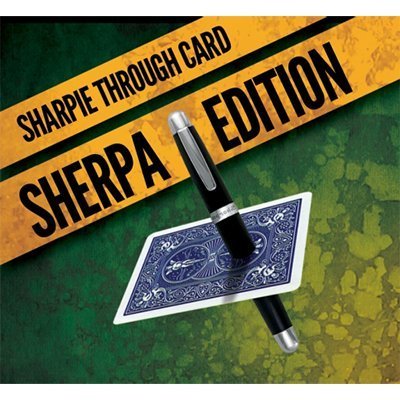 Sharpie Through Card Sherpa Version (Dvd And Gimmick) Red By Alakazam ...