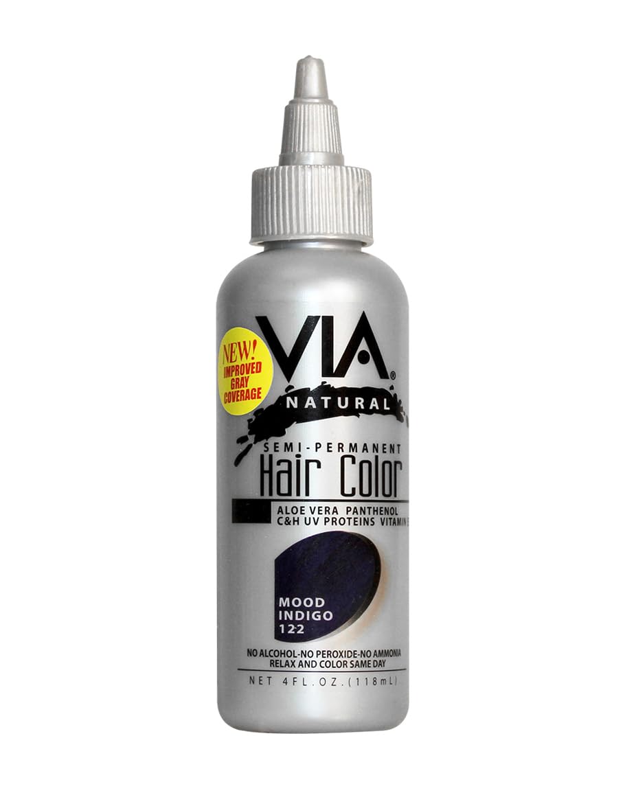 Amazon.com : Via Natural Semi-Permanent Hair Color Rinse with Aloe Vera ...