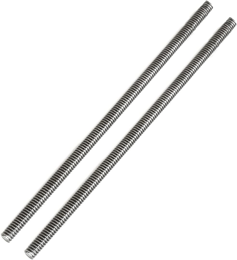 Invento 2pcs M8 8mm SS304 Threaded rods 300mm (0.3mtr) Long : Amazon.in ...