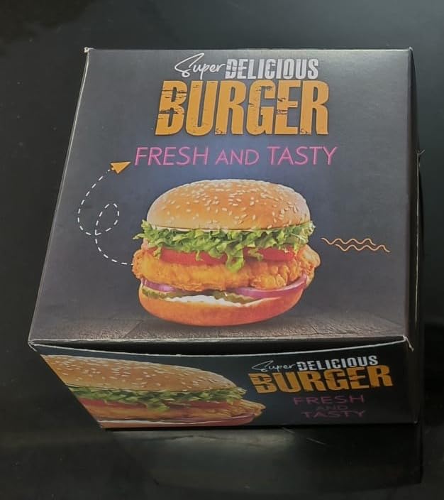 Buy Khaana Packaging Disposable Burger Box, Biodegradable Paper Medium ...