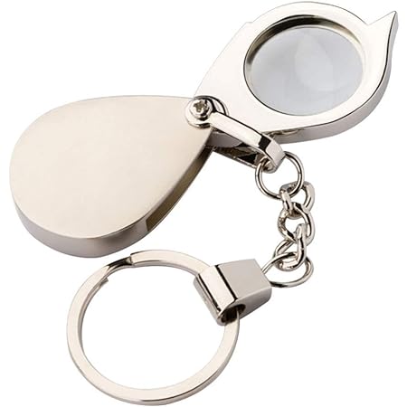 Amazon.com: ARTIBETTER Magnifying Glass Keychain 10x Handheld Pocket ...