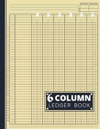 6 Column Ledger Book: Accounting Ledger Book / Income and Expense Log ...