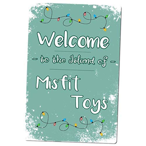 Amazon.com: Welcome to the Island of Misfit Toys Sign Metal Print Sign ...