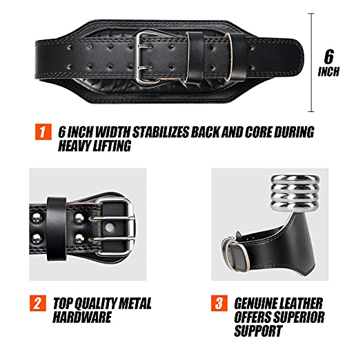 Snapklik.com : Genuine Leather Weight Lifting Belt For Men Gym Weight ...