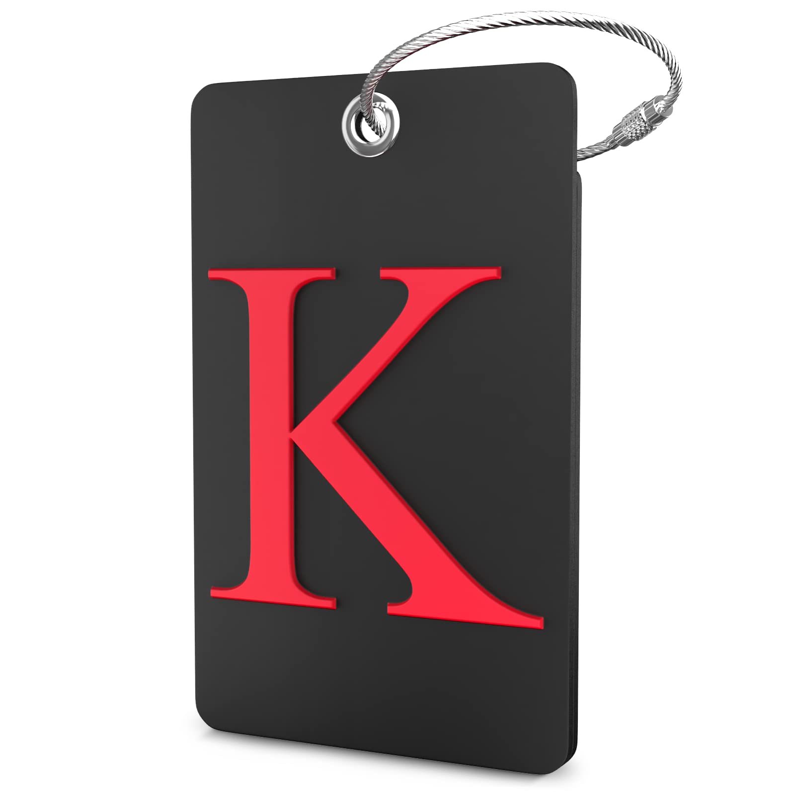 Snapklik.com : Shacke Luggage Tag Initial - Fully Bendable Tag w ...