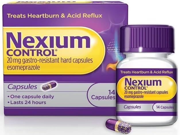 NEXIUMM Control Heartburn and Acid Reflux Tablets | 14 Capsules ...