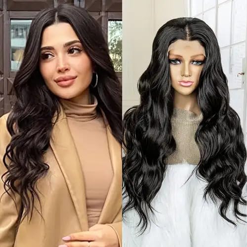 MISS LIRENN® Long Curly and Wavy Hair Wig, Centre Parting, Women’s Wigs ...