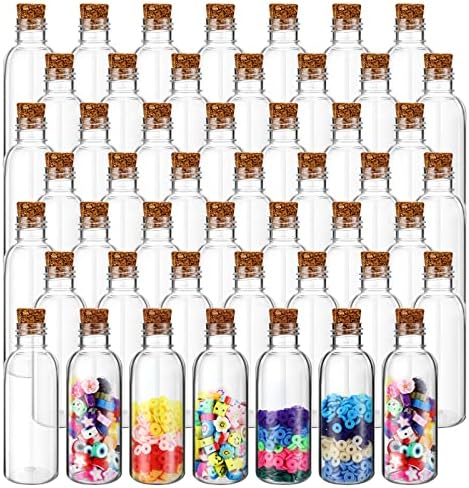 Amazon.com: Nuenen 50 Pcs 3oz Plastic Sand Art Bottles with Corks ...