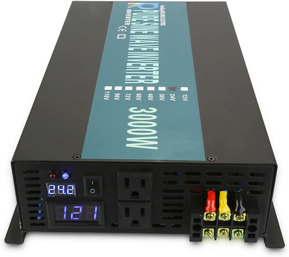 Solar inverters Off Grid Pure Sine Wave Inverter Power 3000W 24V DC to ...