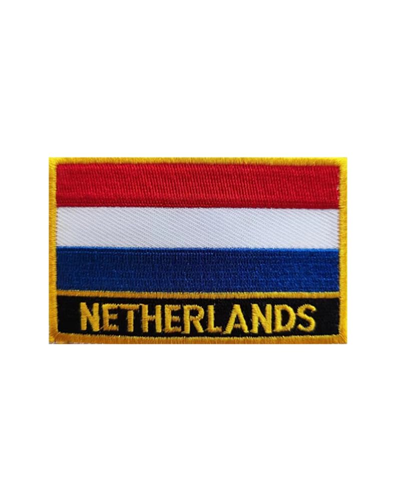 Amazon.com: Uijokdef 1 PCS Netherlands Flag Patches Iron On or Sew On Embroidered Tactical ...