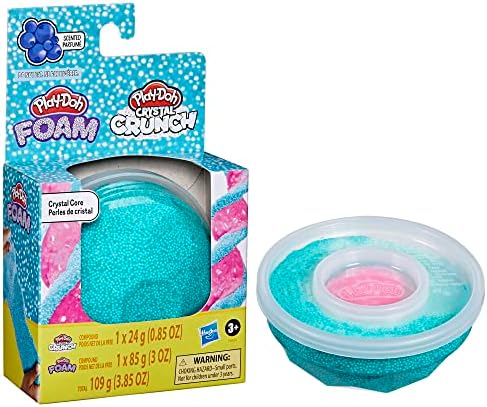 Amazon.com: Play-Doh Foam Crystal Core Set, Blueberry Scented Modeling ...