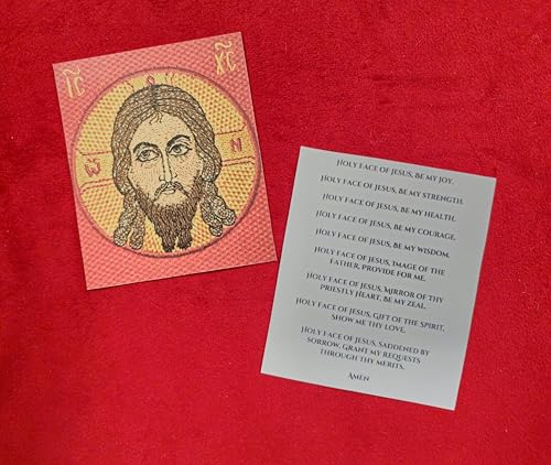 Amazon.com: Holy Face of Jesus Christ Laminated Orthodox Prayer Card ...