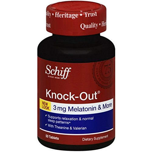 Schiff Knock-Out, 50 tablets - Natural Sleep Aid Supplement with ...