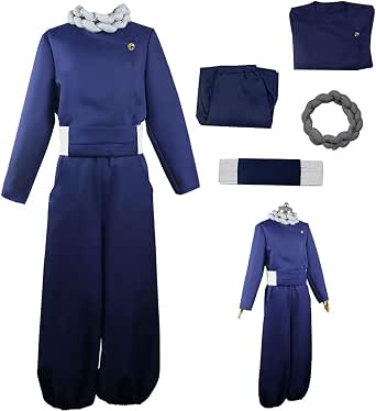 Amazon.com: Ultimate Machamaru Cosplay Costume Anime Uniform Blue Full ...