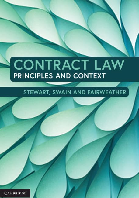 Cambridge Contract Law : Principles and Context Book - Paperback - 21 ...