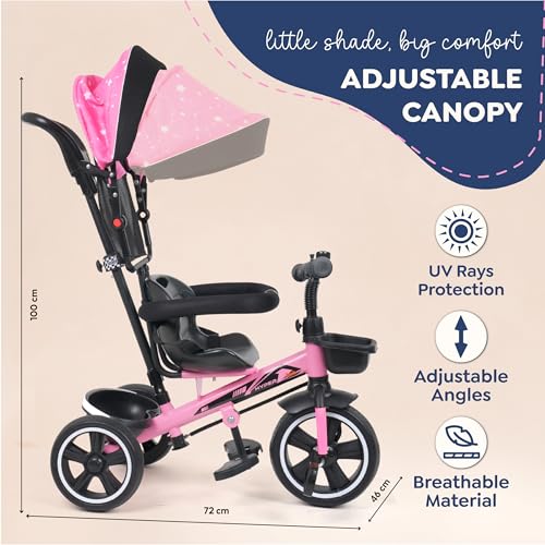 Luusa TFT Hyper 500 PRO Canopy Plug N Play Tricycle /Baby Tricycle with ...