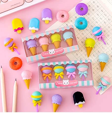 53 Arts Birthday Party Return Gifts- Erasers for Kids (Pack of 4 pc ...