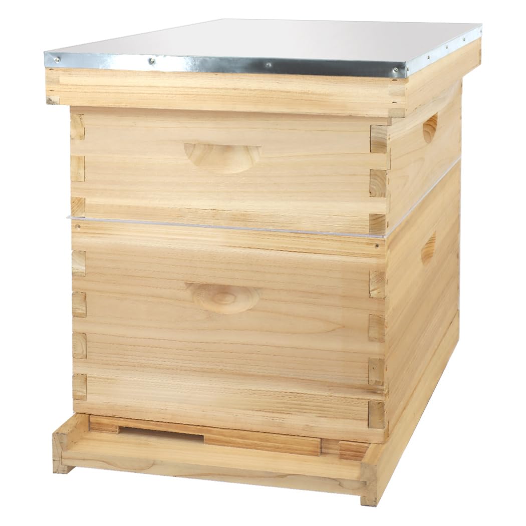 Amazon.com: BEEINN 8 Frame Bee Hive, Compelte Bee Hive Starter Kit ...
