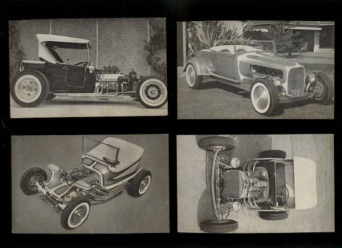Rod & Custom Car Magazine Exhibit Vending Machine Cards (4 Hot Rods ...